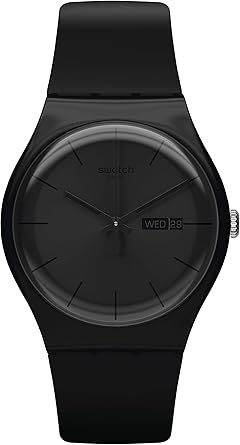 Swatch Gents Black Rebel Watch SUOB702 : Amazon.co.uk: Fashion