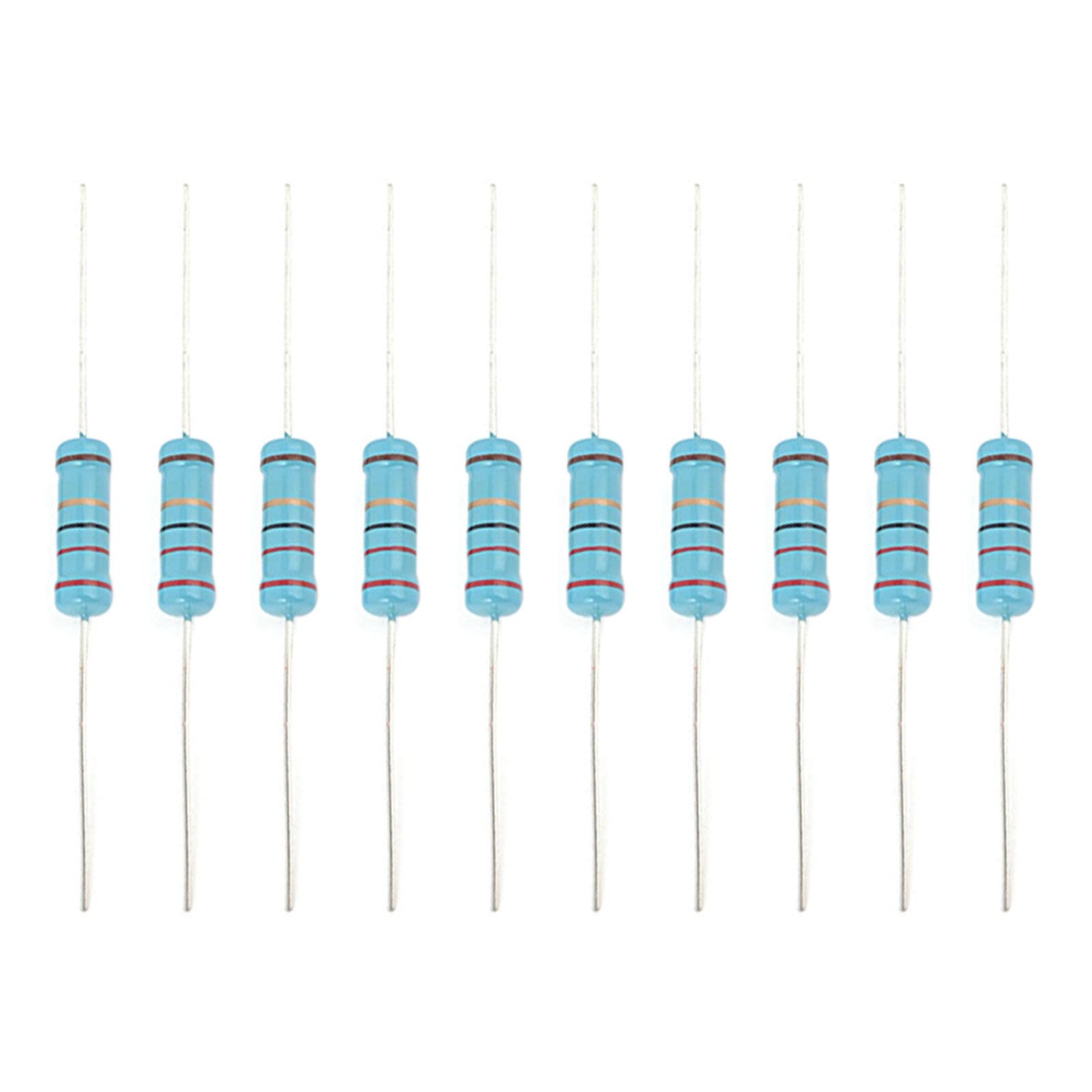 YOKIVE 30 PCS Metal Film Resistor, Resistors Assortment Kit with 2W 1% ...