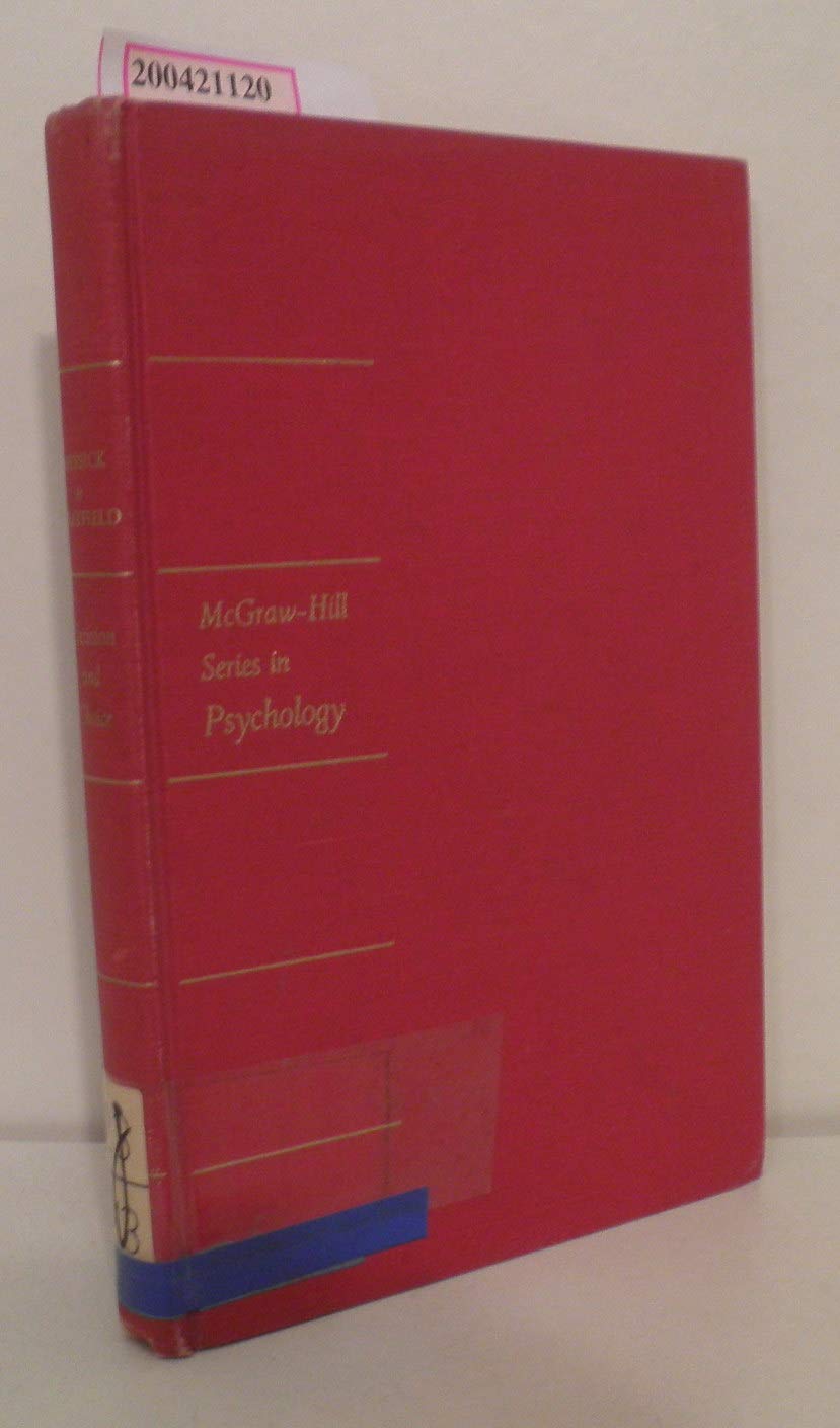 Decision and Choice, Contributions of Sidney Siegel: Messick, Samuel ...