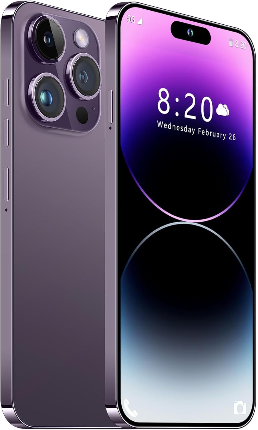 SANSHREUNI A14 Pro Max – Teléfono inteligente desbloqueado, 6+256 GB ...