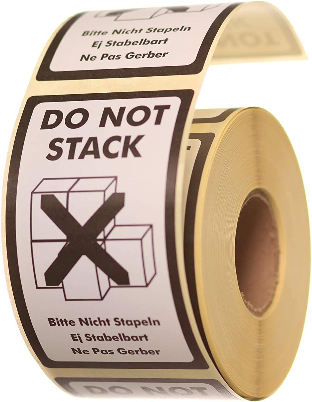 Pack of 100 'Do Not Stack' Packing Stickers/Sticky Labels - Other ...