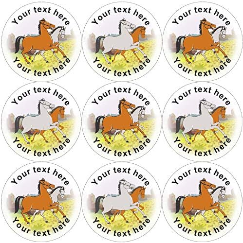 144 Personalised Horses 30mm Reward Stickers for Horse Riding Schools ...