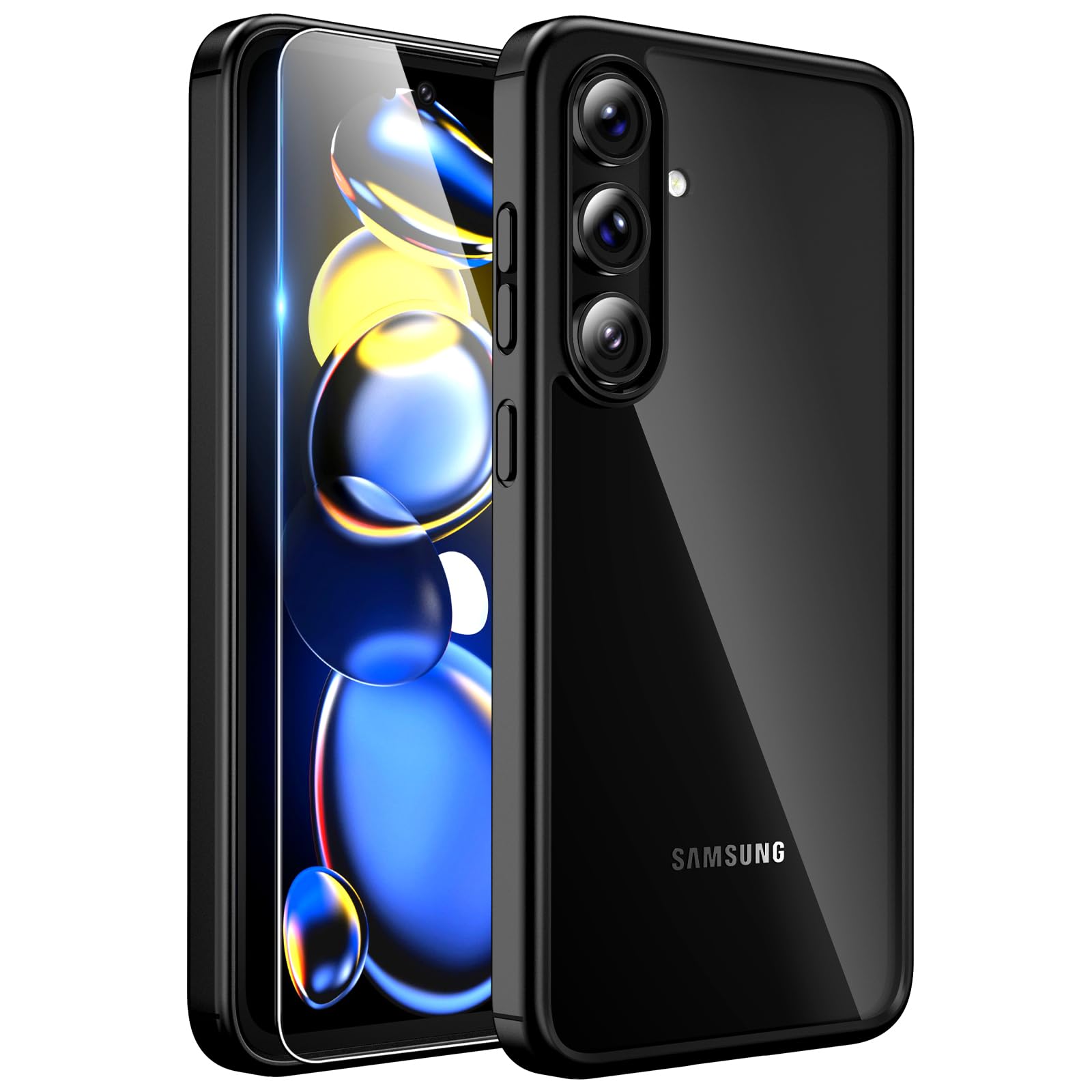 Amazon.com: TAURI 3-in-1 for Samsung Galaxy S24 FE Case Black, [Not ...