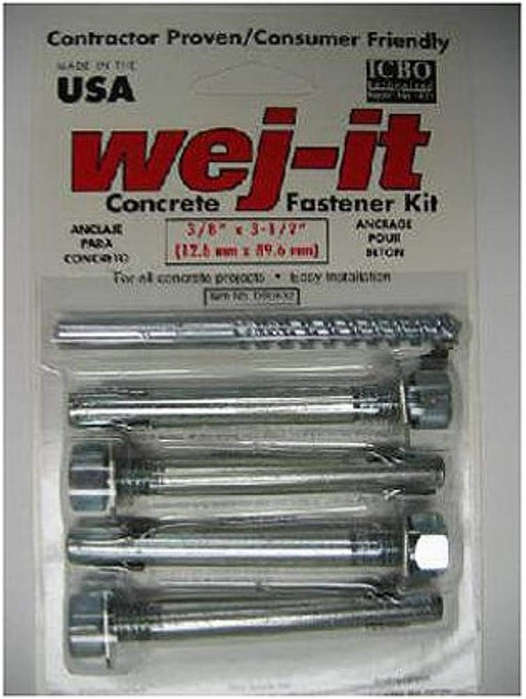 Wej-It Fastening System Db5620 5/16 By 2 Wdg Anchor Kit, 6-Pack ...