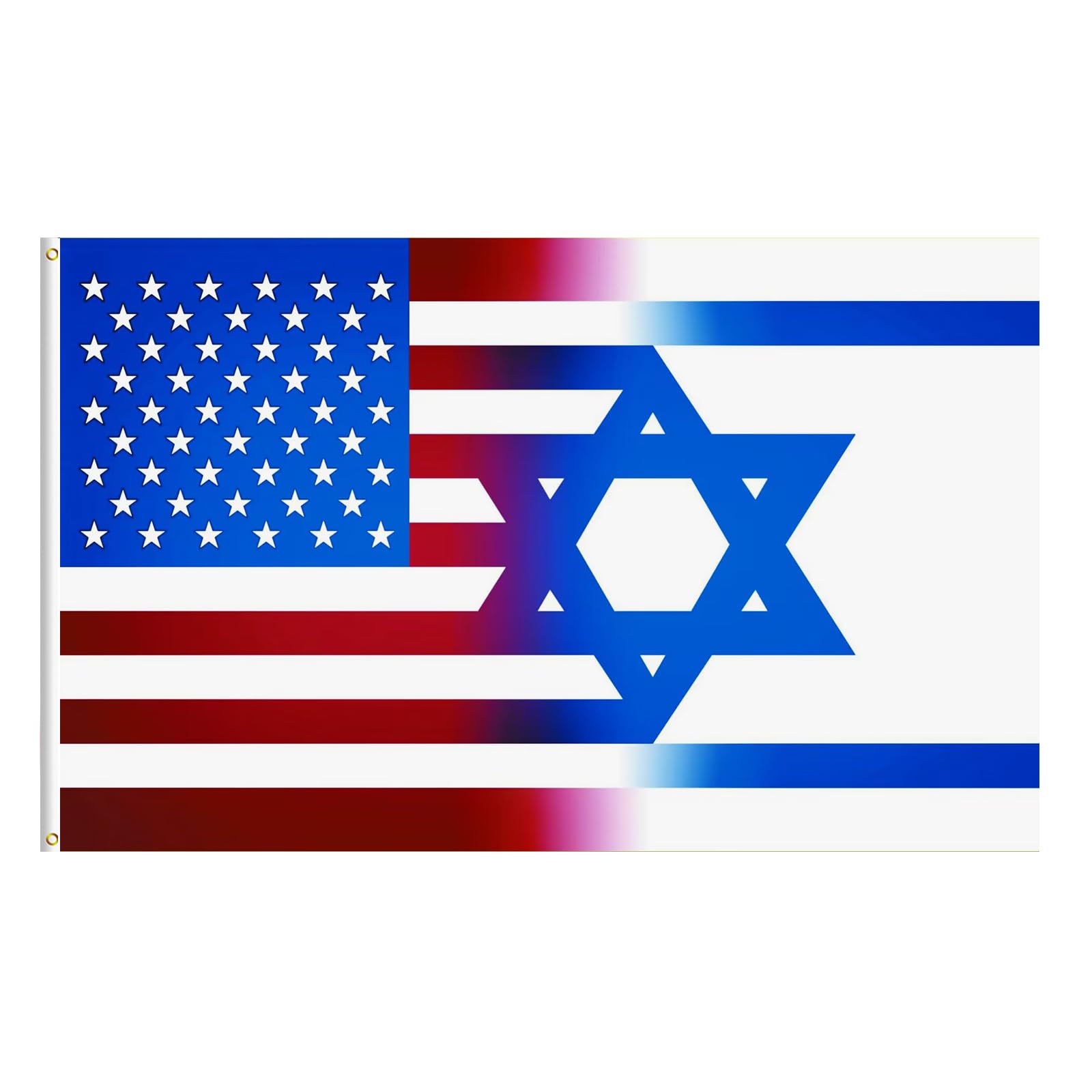 Amazon.com : FLAGBURG US-Israel Flag American Israeli Friendship Flag ...