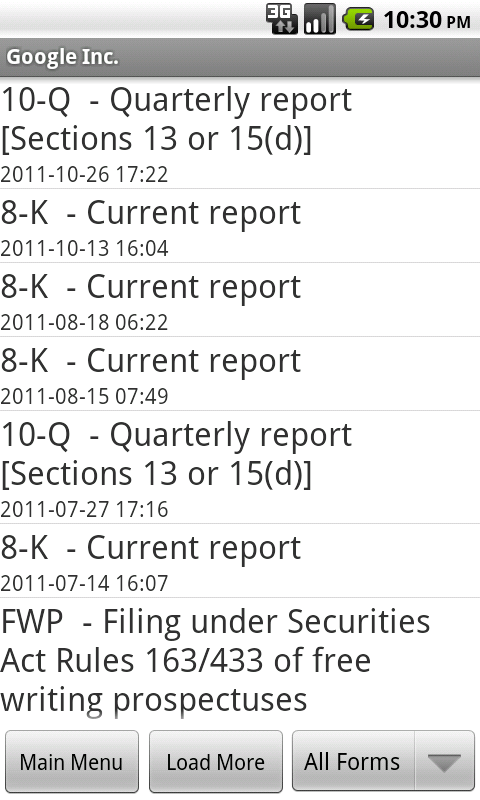 SEC Filings Viewer - App on Amazon Appstore