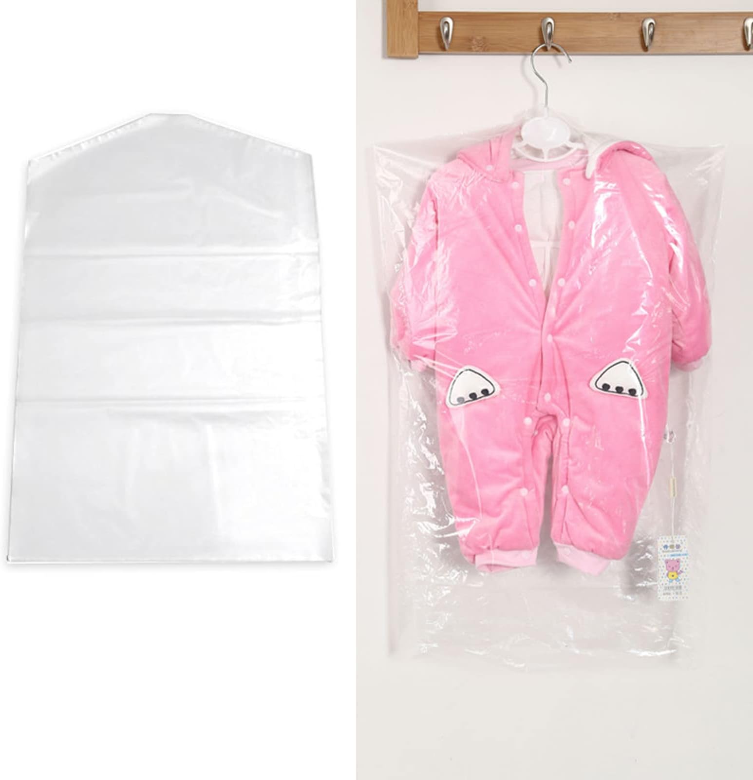 Amazon.com: Bezall 20 Pack Clear Plastic Clothes Covers, 27.5 Inch Dry ...