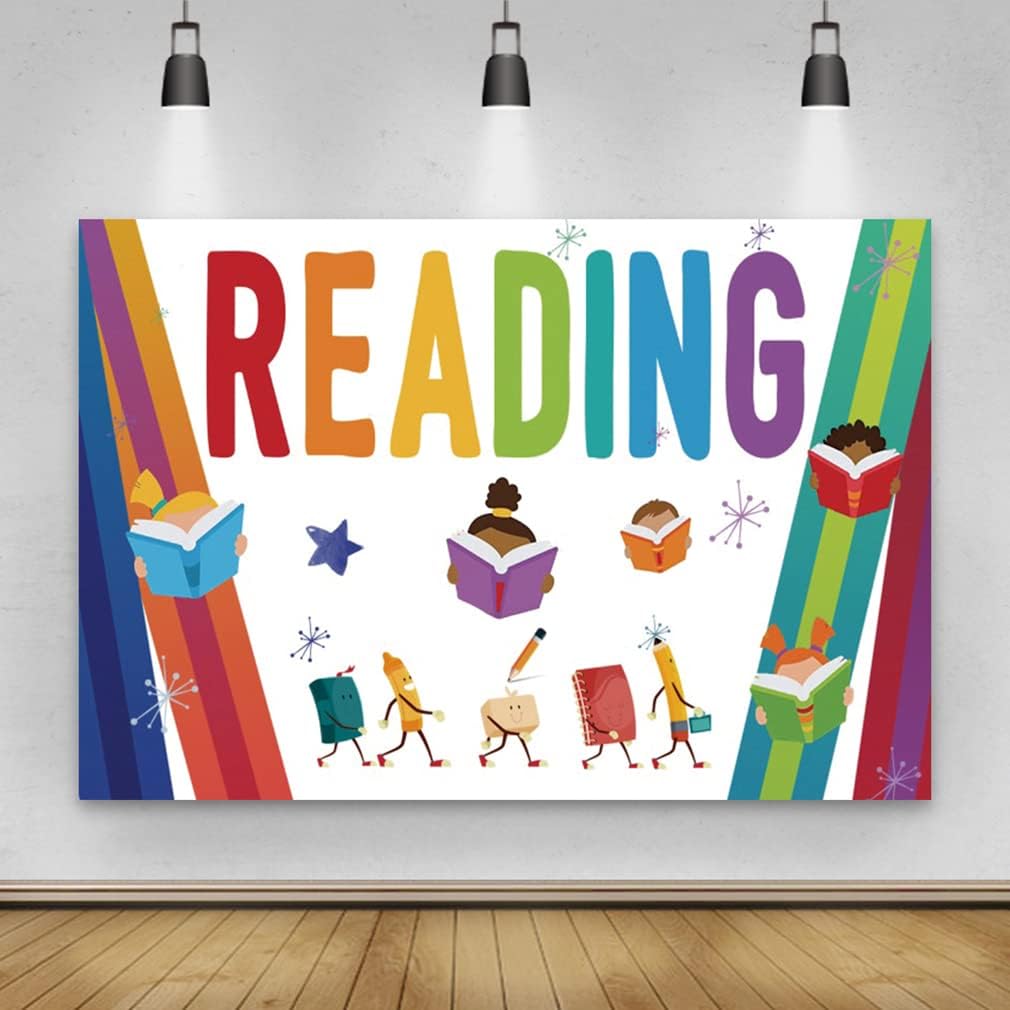 Amazon.com : Renaiss 6x4ft Reading Backdrop for Photoshoot Students ...