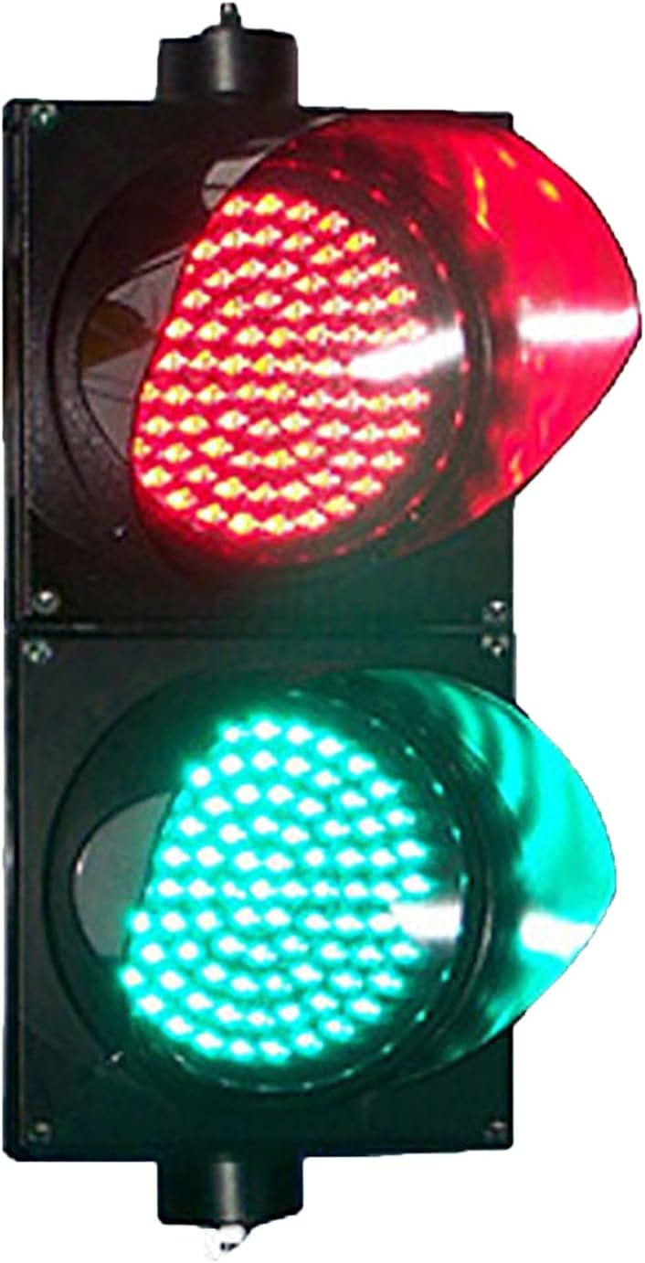 LED Traffic Light, 2 Light Red/Green Traffic Signal Light, Indicator ...
