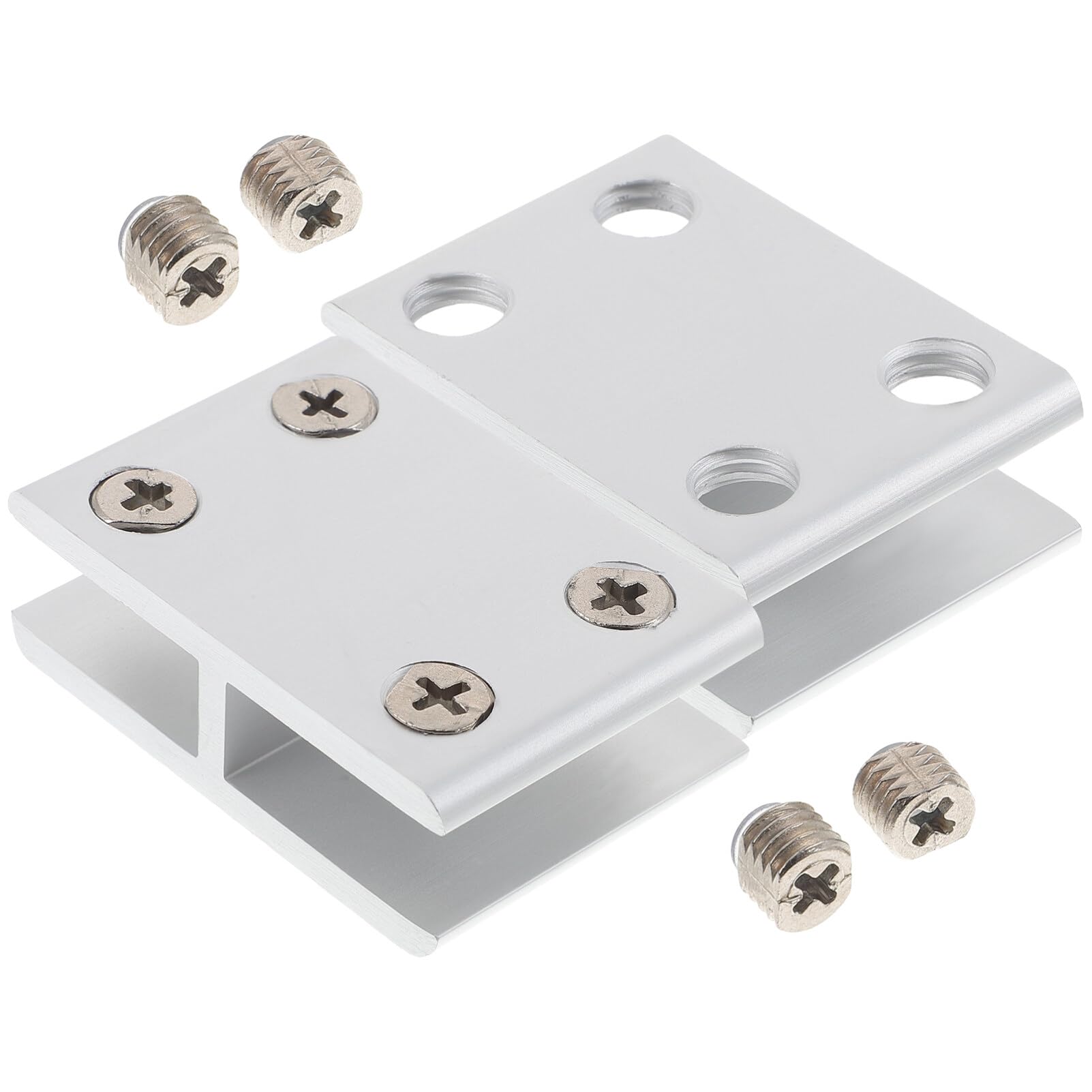 Amazon.com: VILLCASE Glass Railing Bracket, 180 Railing Glass Clamp ...