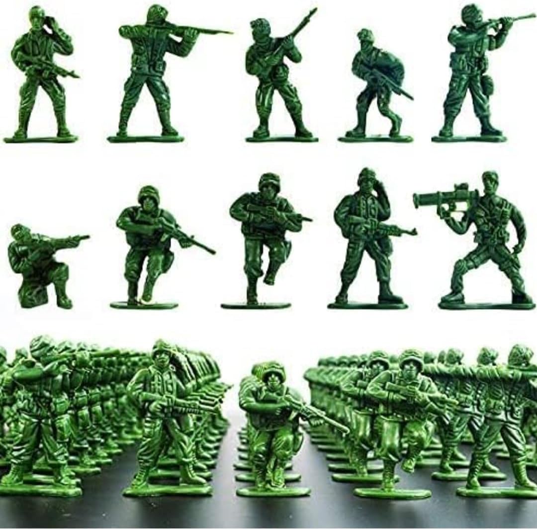 Chuz N Pick 50 Piece Plastic Army Toys Soldiers Set for Kids Playing ...