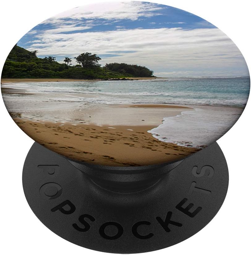 Amazon.com: Hawaii Beach Pop Socket Blue Sky Sandy Beach Ocean Mountain ...