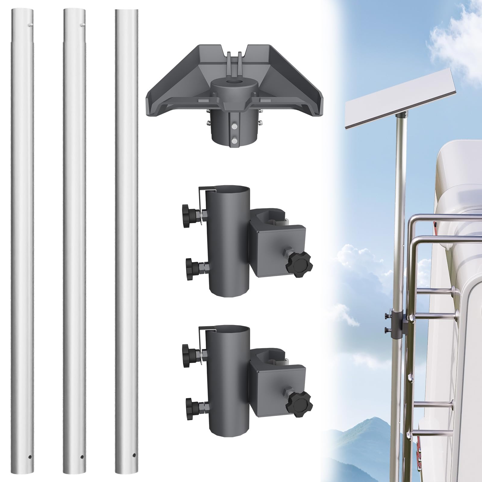 Amazon.com: TOCRETOARE Starlink Gen 3 Pole Mount Kit, 10ft Pole with ...