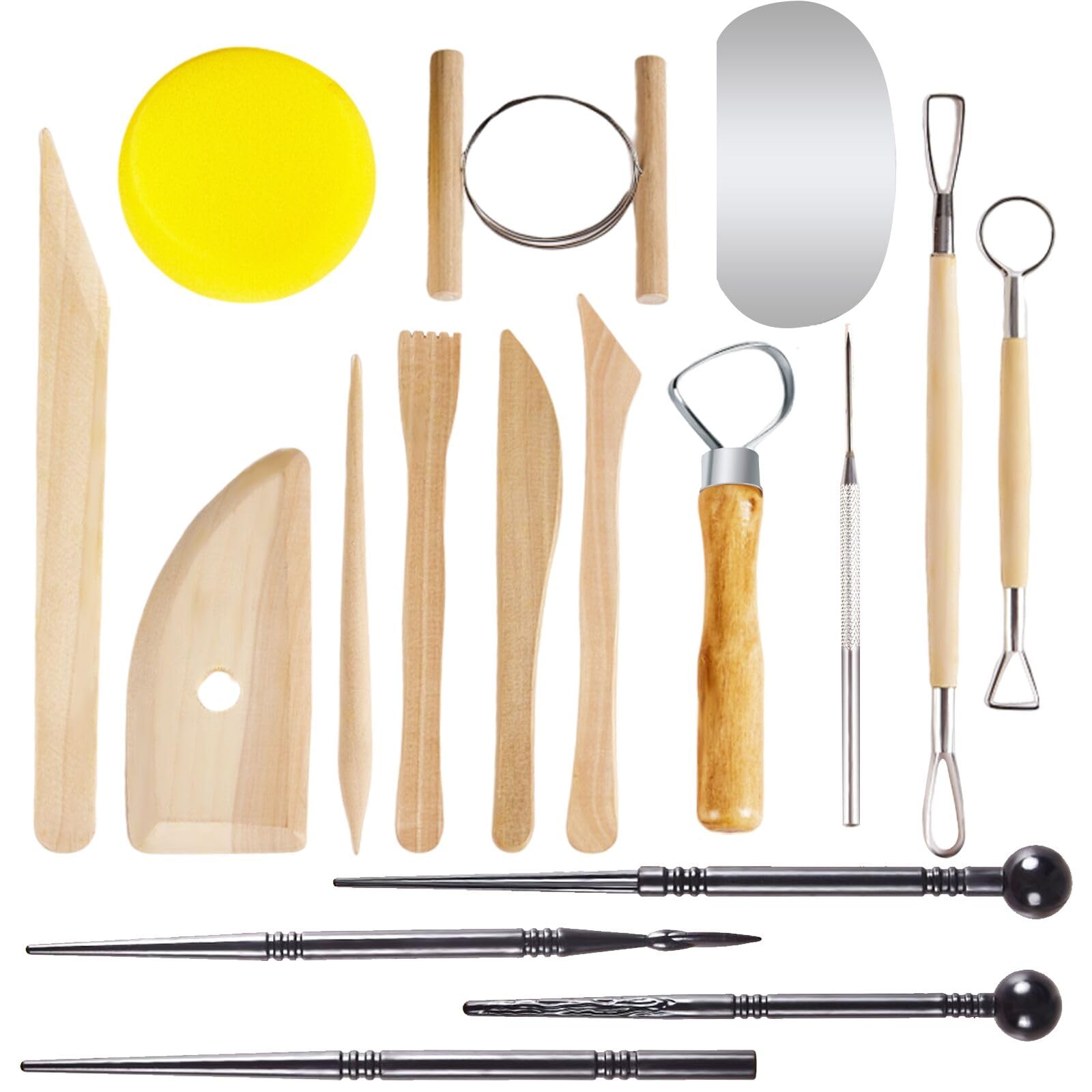 17pcs Clay Tools Sculpting,Pottery Tools,Clay Sculpting Tools,Clay ...