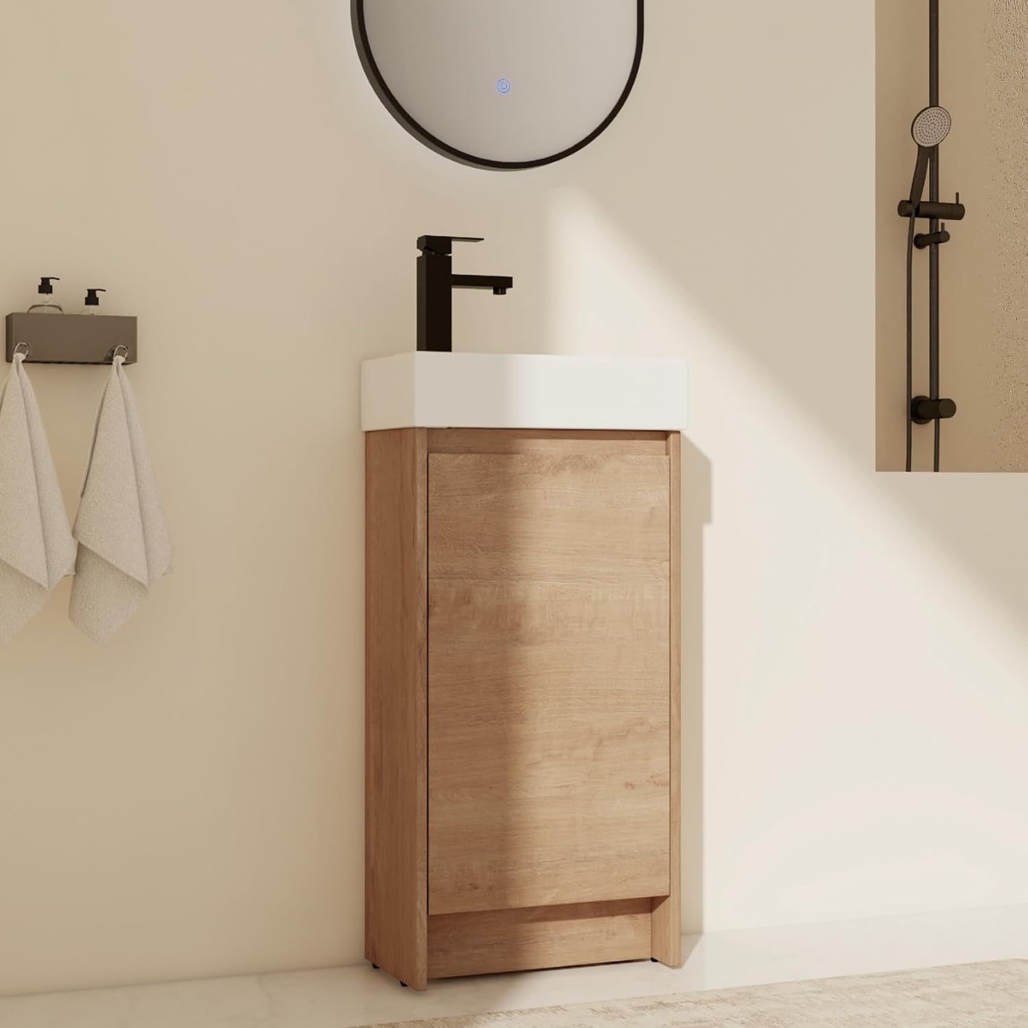 Amazon.com: Beingnext 16" Small Bathroom Vanity with Sink, 16 Inch ...