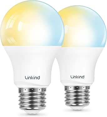 Linkind Alexa Light Bulbs, Soft White to Daylight Tunable (2700K-6500K ...