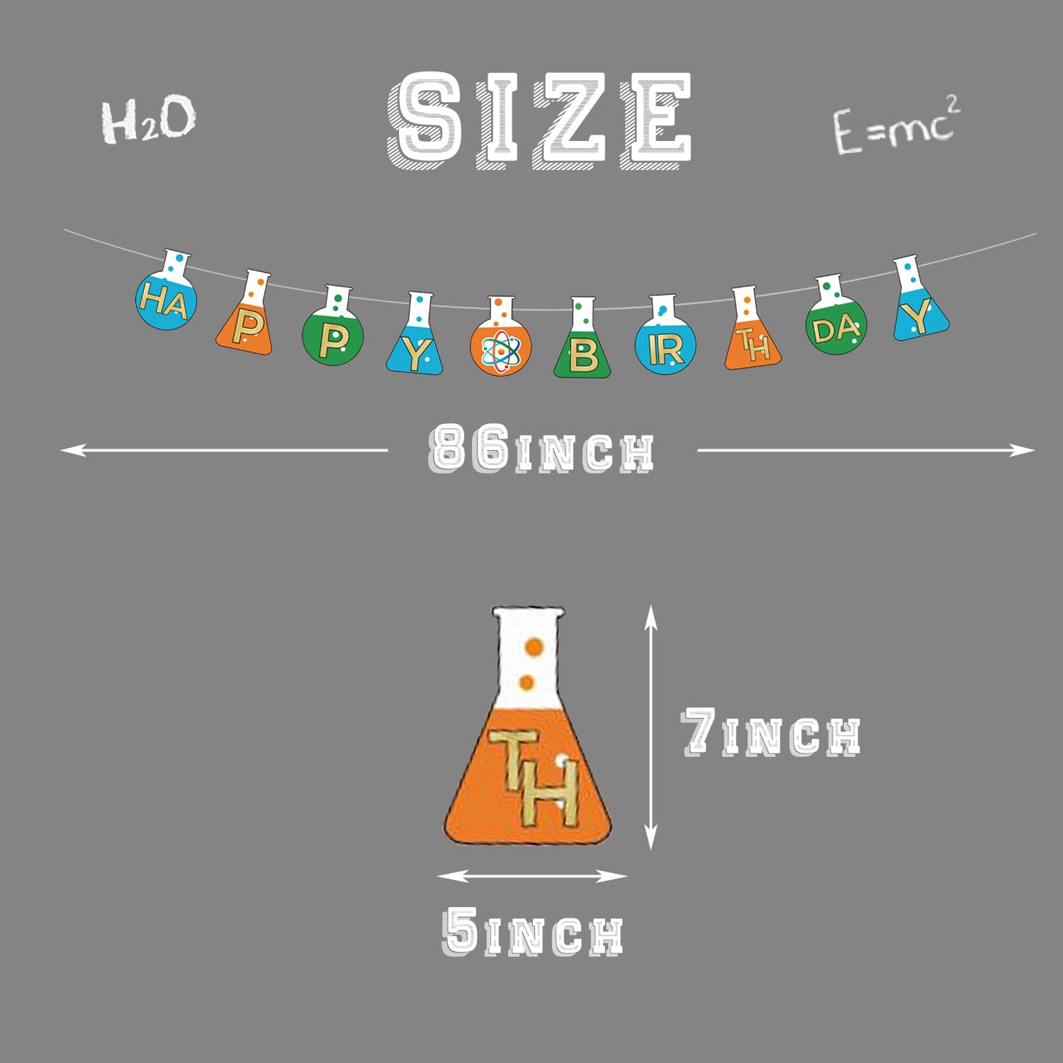 Mad Scientist Party Supplies JOYMEMO Science Birthday Party Decorations ...