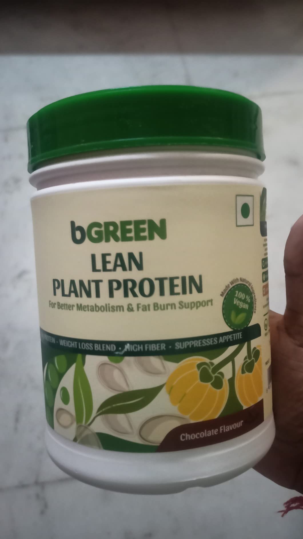 bGREEN by HealthKart Lean Plant Protein, 18 g Protein with Pea Protein ...