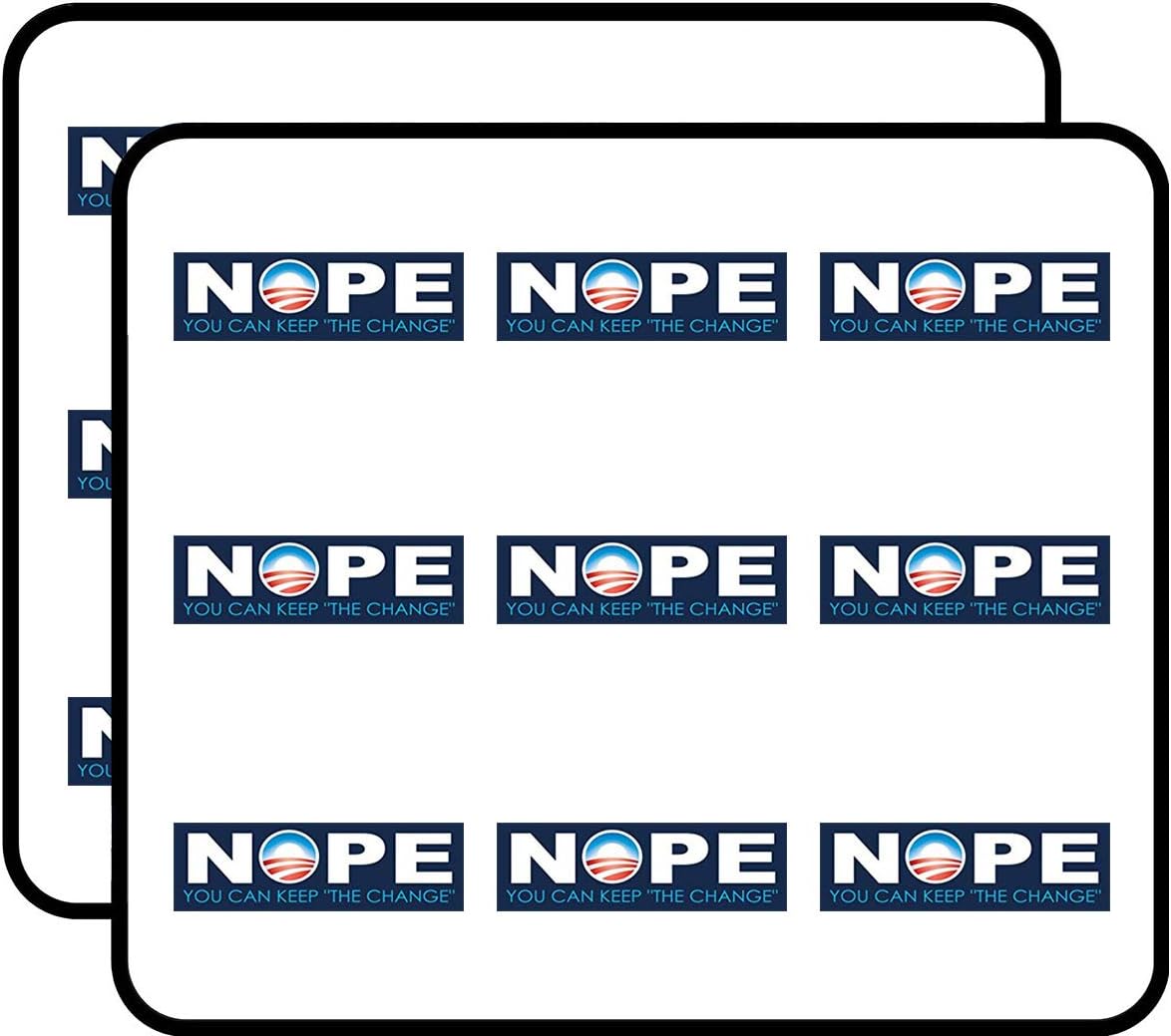 Amazon.com: Nope You Can Keep The Change Anti Obama 18 Pack 2" Sticker ...