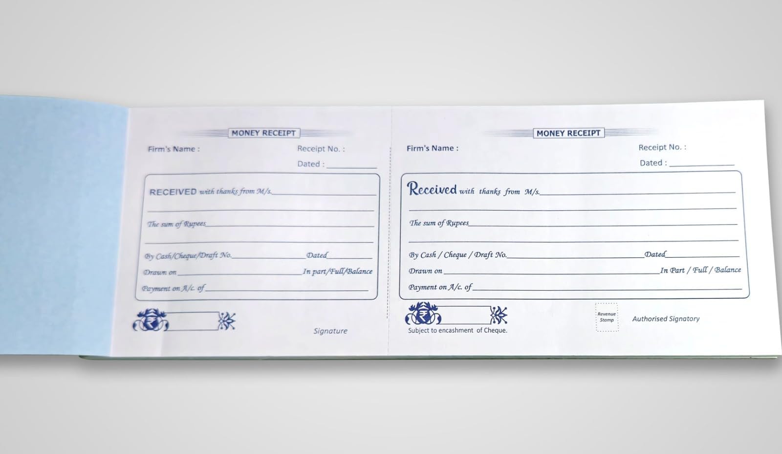 Sudha Rent Receipt Book (with Counter Part) - 50 Pages, 28 x 11 cm ...