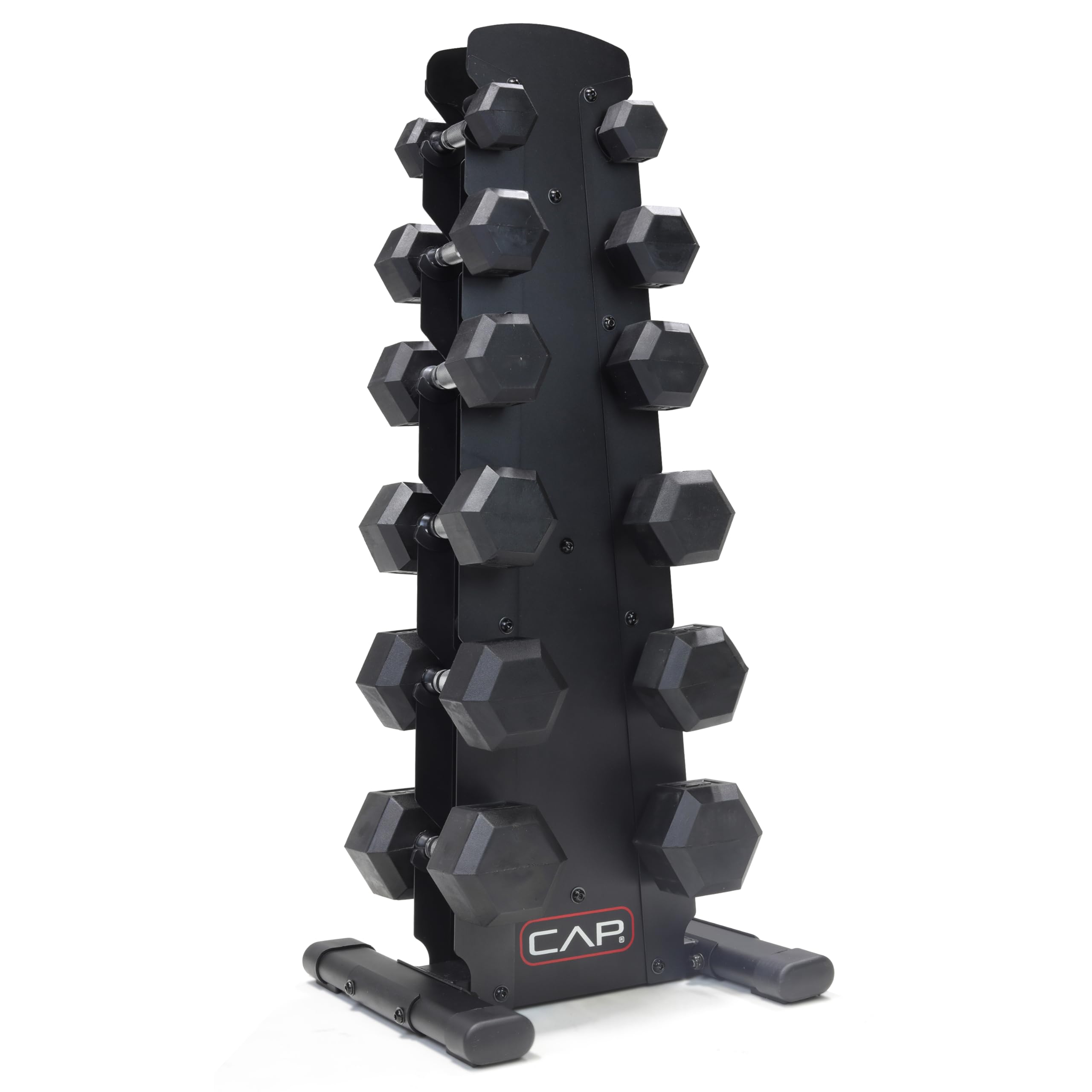 Snapklik.com : CAP Barbell 210 LB Coated Hex Dumbbell Weight Set