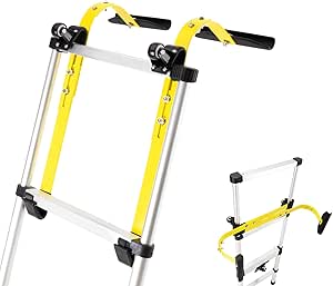 Ladder Roof Hook, Ladder Stabilizer with Fixed Wheel for Safe and Easy ...