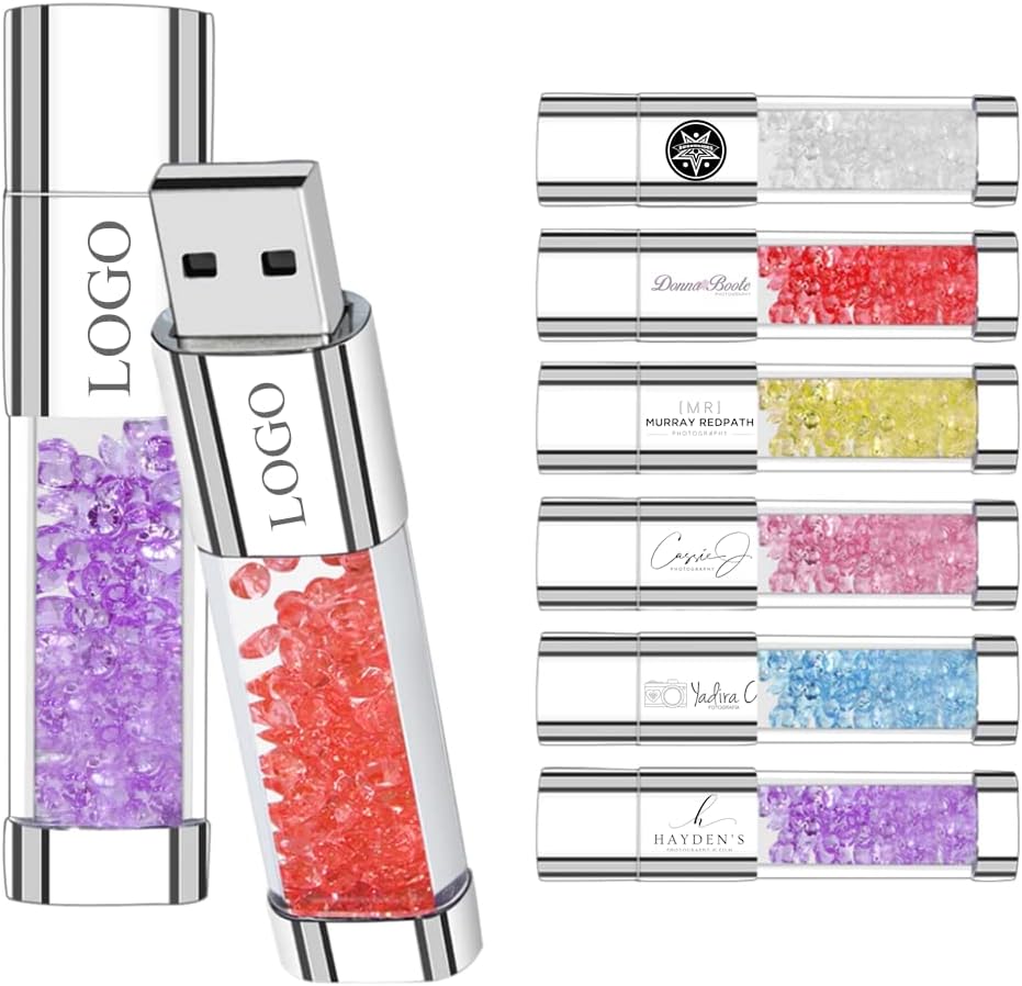 Amazon.com: 5 PACK 16GB Custom USB Flash Drive Personalized Logo ...