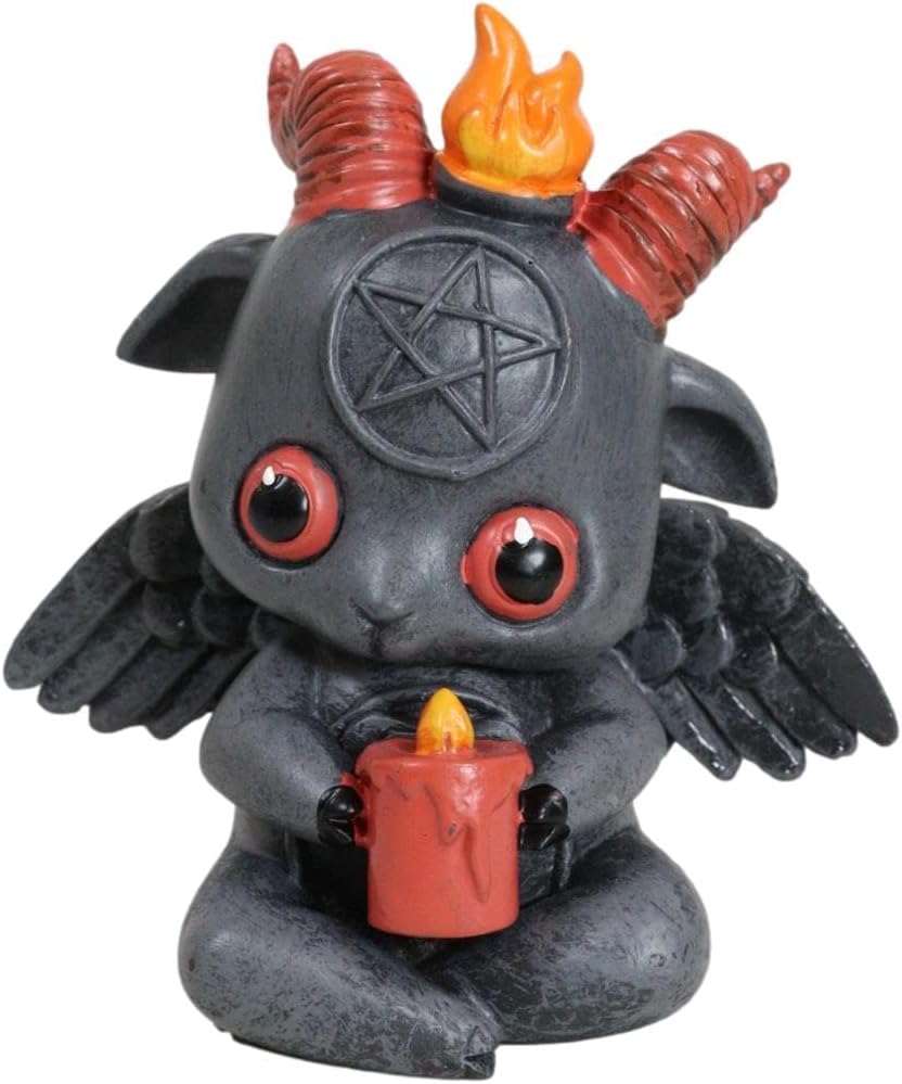 Amazon.com: Ebros Gift Sabbatic Baby Goat Idol Baphomet Spawn Baphy ...
