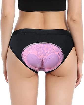 Amazon.com: RiToEasysports Women Cycling Underwear,3D Padded Shock Absorption Women Briefs Bike ...