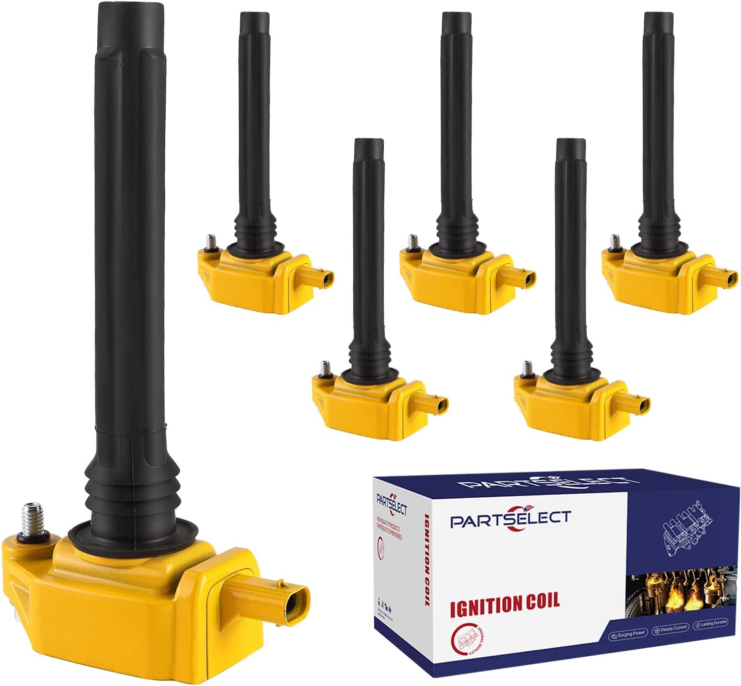 Amazon.com: OEM Performance Set of 6 UF648 Ignition Coils & Double ...