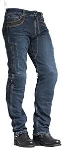 Amazon.com: MAXLER JEAN Biker Jeans for men - Slim Straight Fit ...