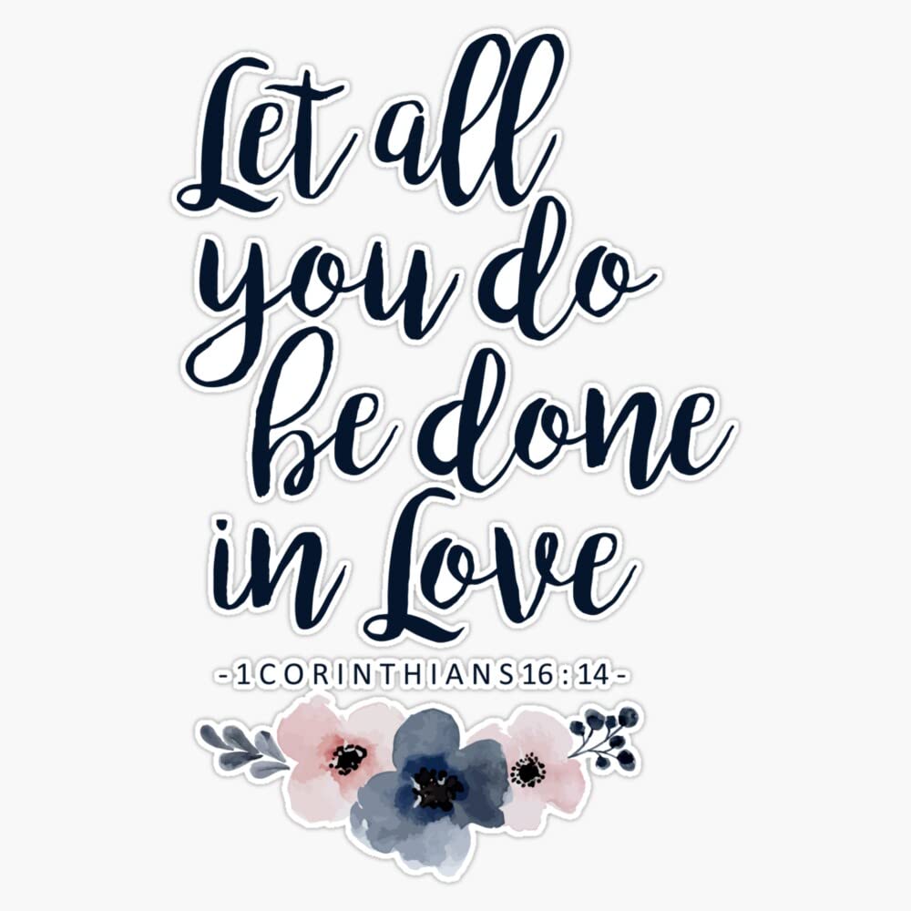 Amazon.com - Bible Verse Bumper Sticker Vinyl Decal 5 inches