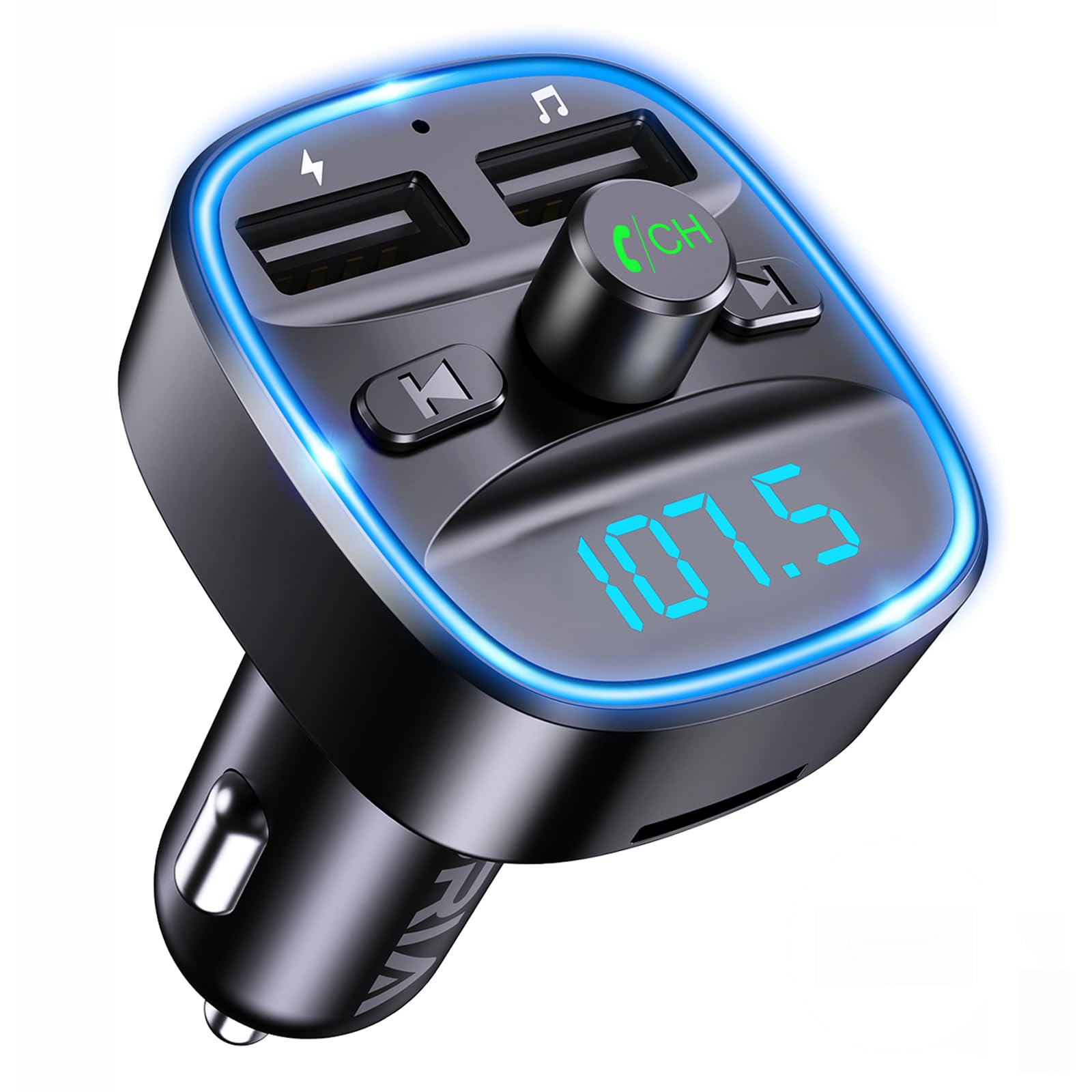 ORIA Bluetooth FM Transmitter for Car, [Upgraded] Wireless in-Car Radio ...