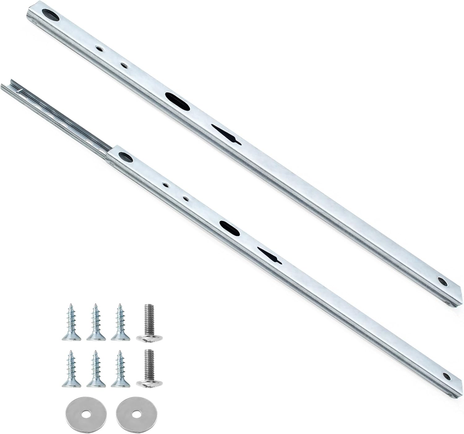 Luomorgo 2 Pcs Metal Drawer Slides, 13.5 Inch Drawer Slide, Ball ...