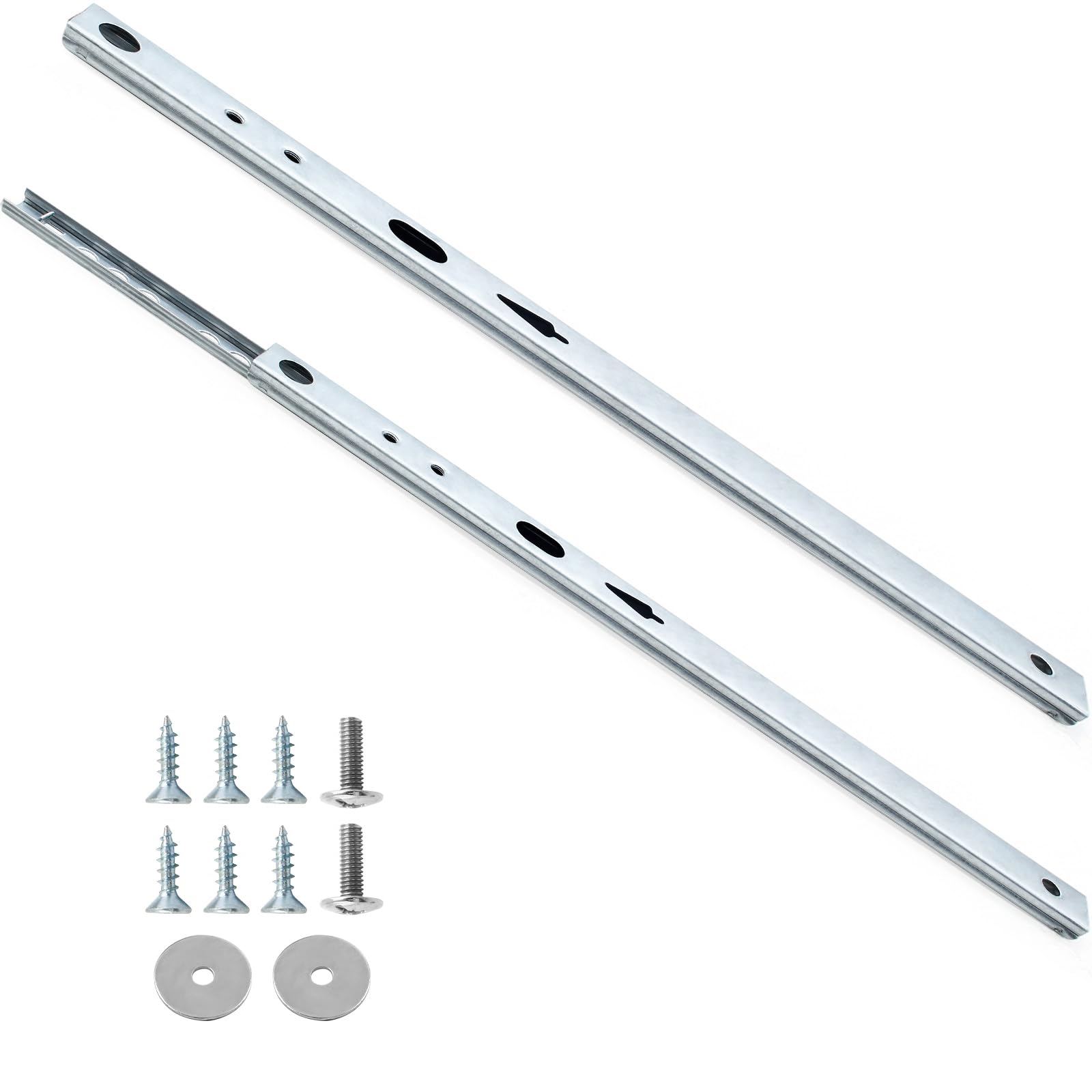 Luomorgo 2 Pcs Metal Drawer Slides, 13.5 Inch Drawer Slide, Ball ...