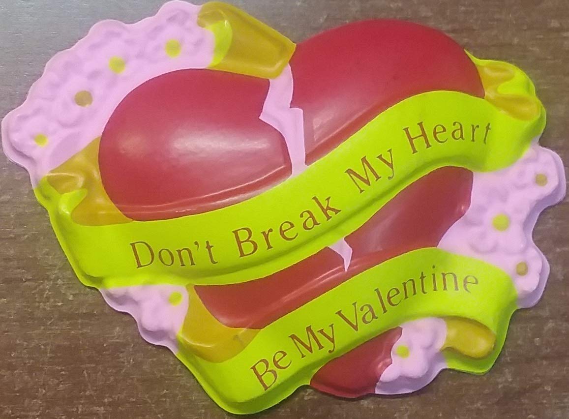 Amazon.com: Bakery Crafts "Don't Break My Heart, Be My Valentine" Pop ...