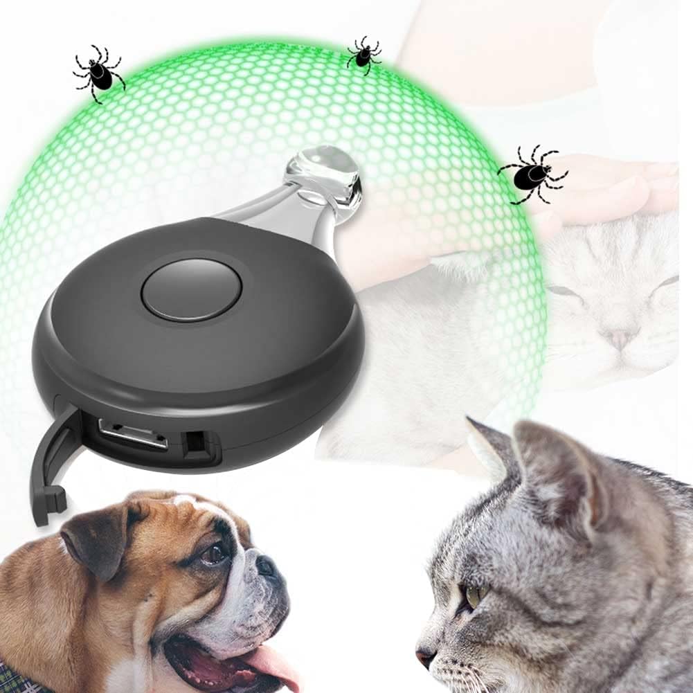 Ultrasonic Flea and Tick Protection Pet Ultrasonic Pendant Against ...