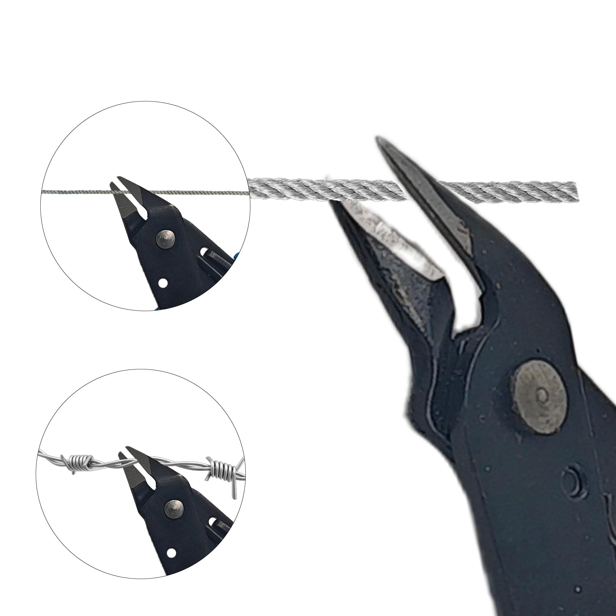 Snapklik.com : PDETVEO 3PCS 5 Inch Micro Flush Cut Pliers, Wire Snips ...