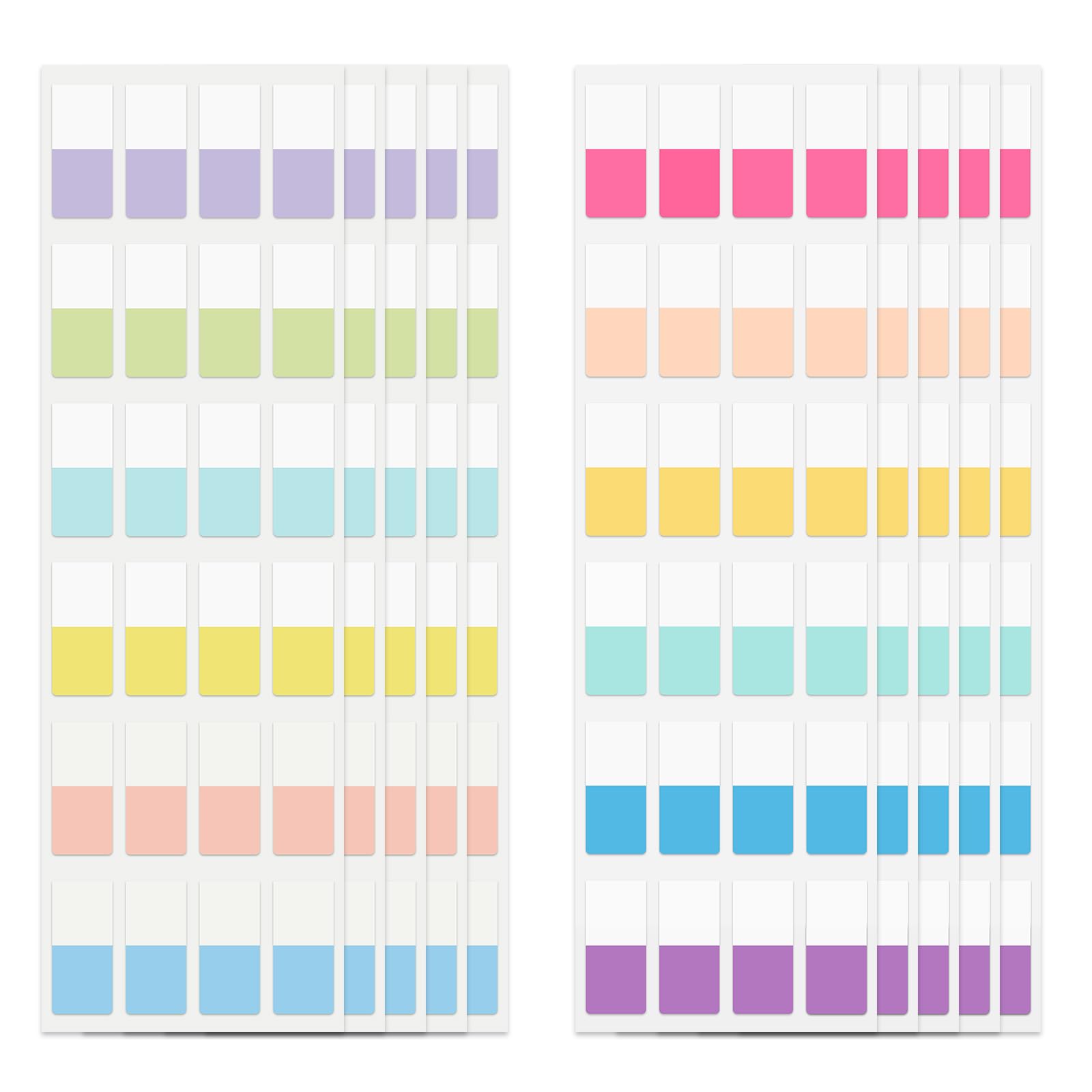 Amazon.com : 480 Pcs Sticky Index Tabs, Colored Book Sticky Tabs for ...