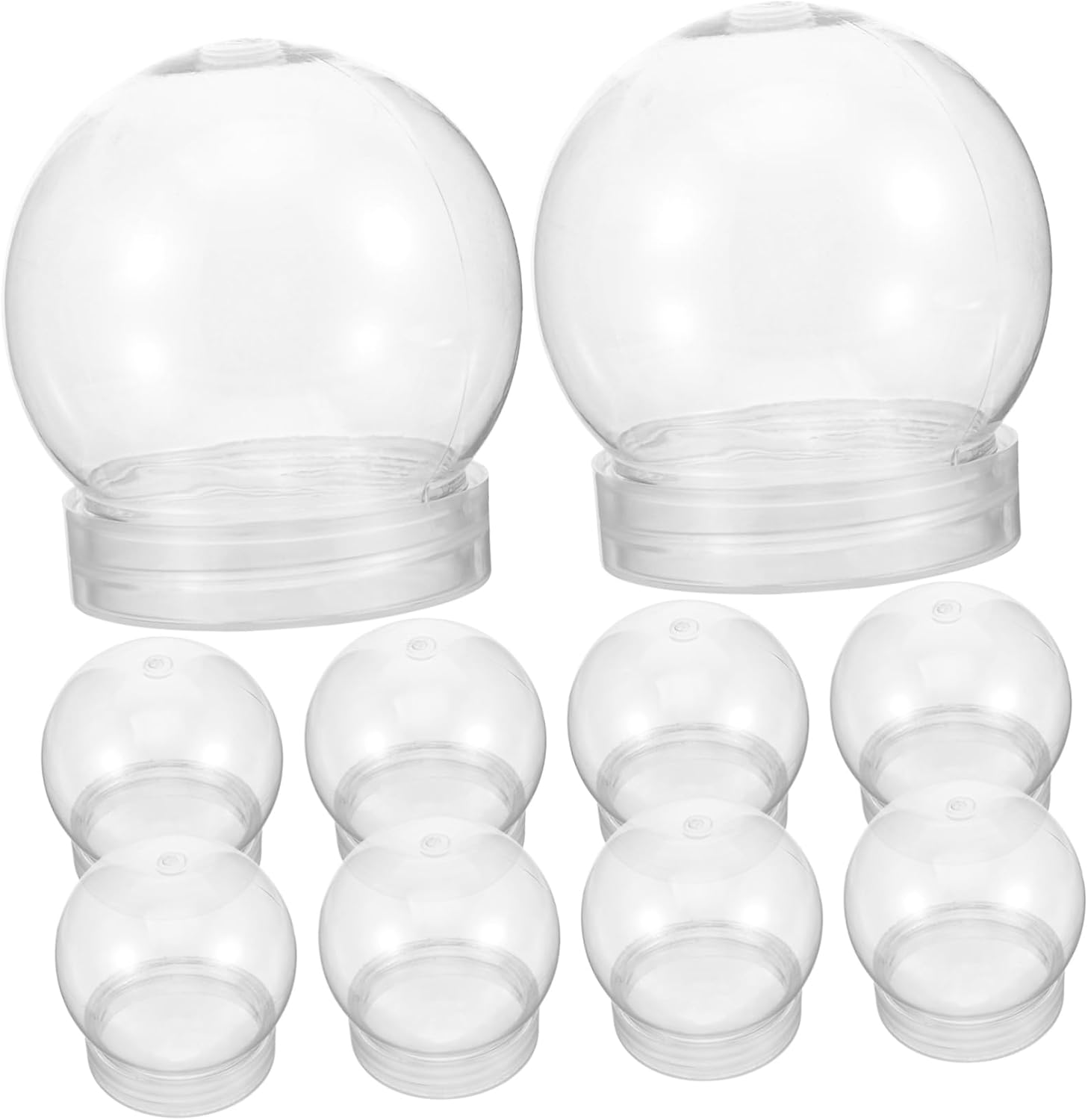 Amazon｜Cabilock 30個 手作りのスノードーム クリスマスウォーターグローブ Diyのクリスマススノードーム ガラスドームカバー 自分だけの水球を作る ケーキディスプレイドーム ...