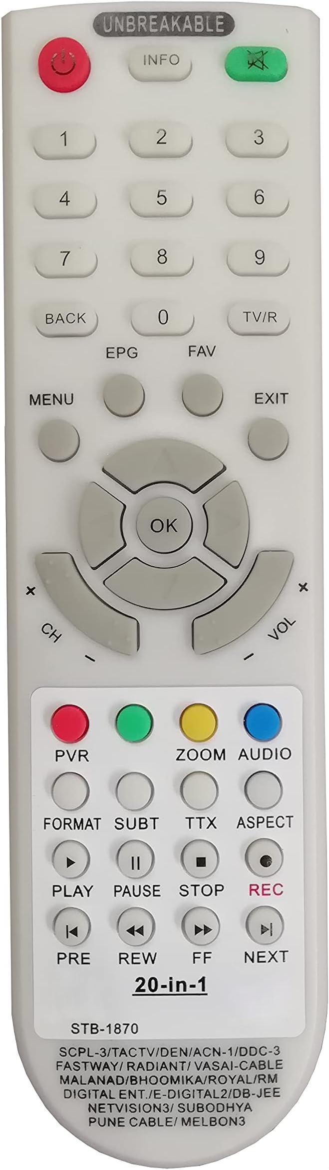 Buy DEN Set top Box Remote Online at Low Prices in India - Amazon.in