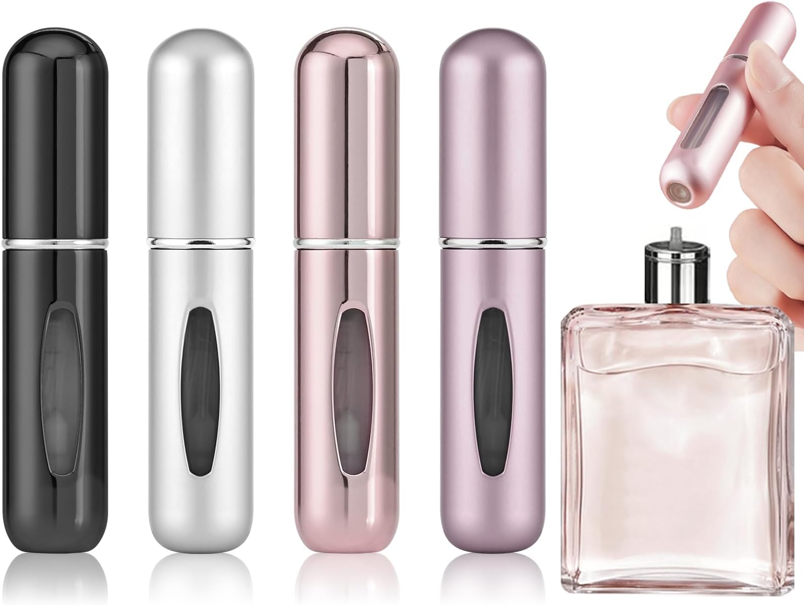 Amazon.com: Travel Perfume Atomizer, Refillable Bottles Empty Perfume ...