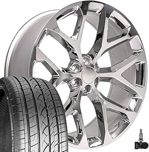 Amazon.com: OE Wheels LLC 26 inch Rims Fits Chevy Silverado Tahoe Sierra Yukon Escalade CV98B ...