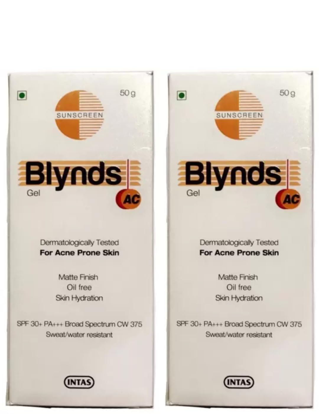 Alpenia Blynds Sunscreen - SPF 30 PA+++ AC Gel (SPF 30+) (50 g) (PACK ...