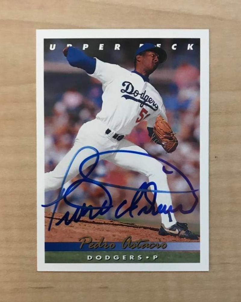 Amazon.com: PEDRO ASTACIO LOS ANGELES DODGERS SIGNED 1993 UPPER DECK ...