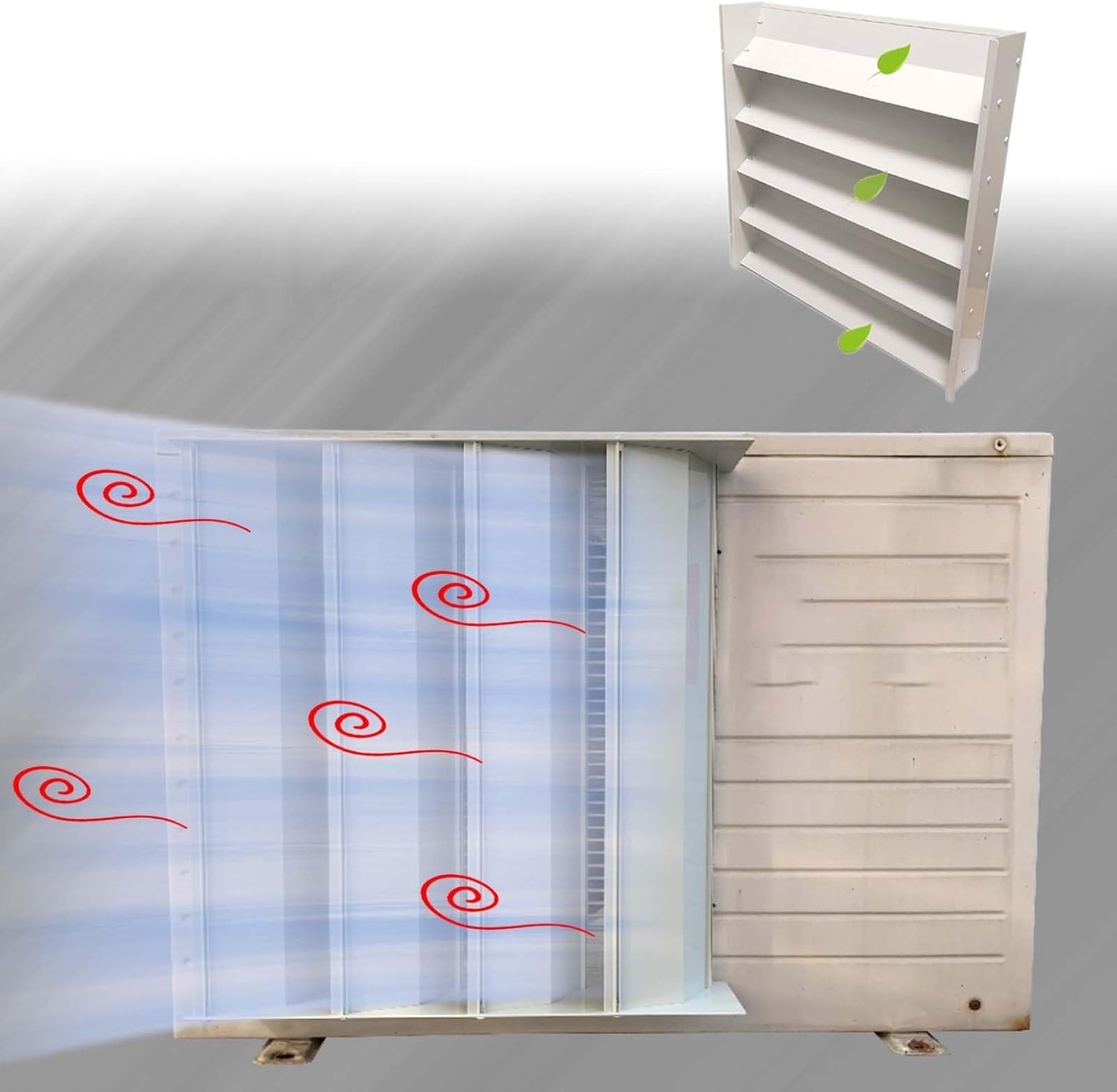 Amazon.com: Air Conditioner Deflector Anti-Direct Blowing Outdoor Unit ...