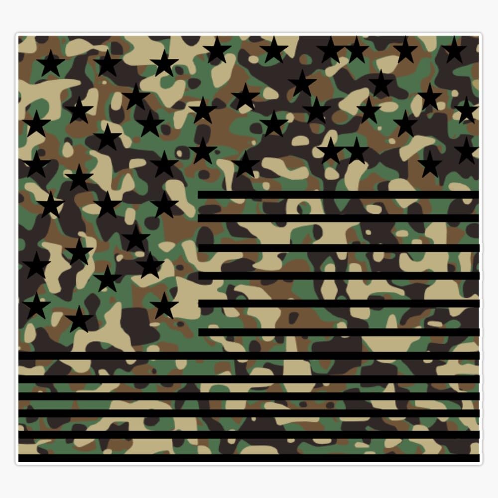 Camouflage Army Flag