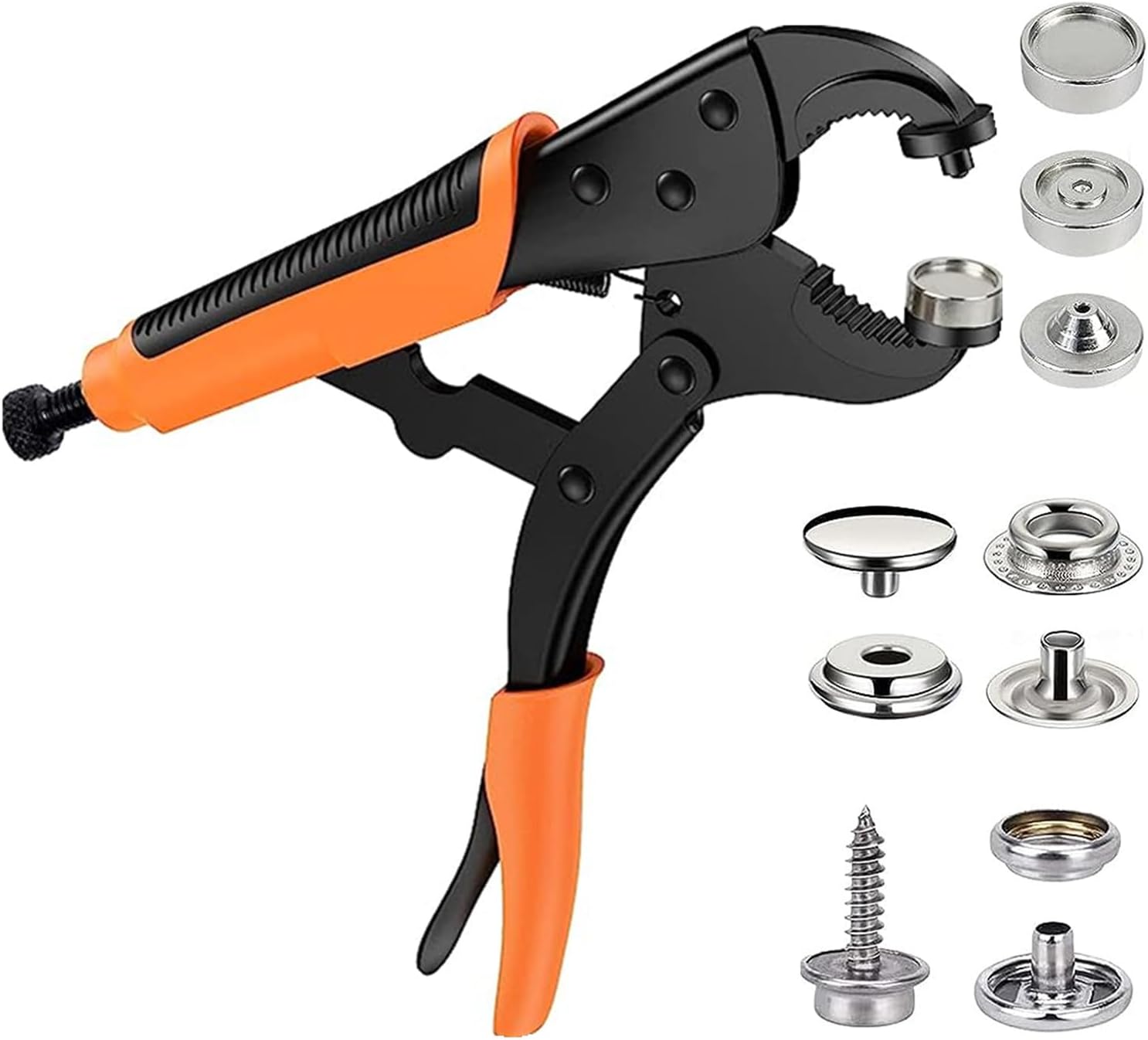 Amazon.com: Heavy Duty Snap Fastener Tool Kit, Punching Function ...