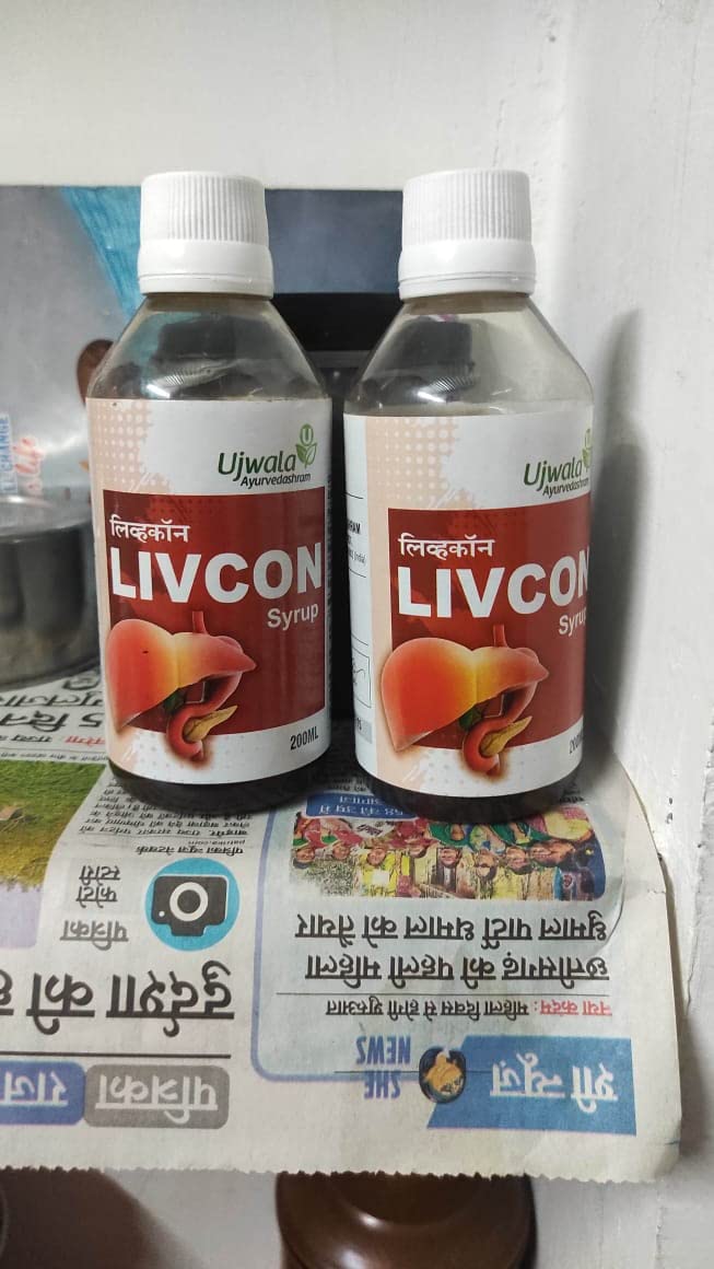 Buy Ujwala Ayurvedashram Livcon Health Care Syrup, 200ml - Pack of 2 ...
