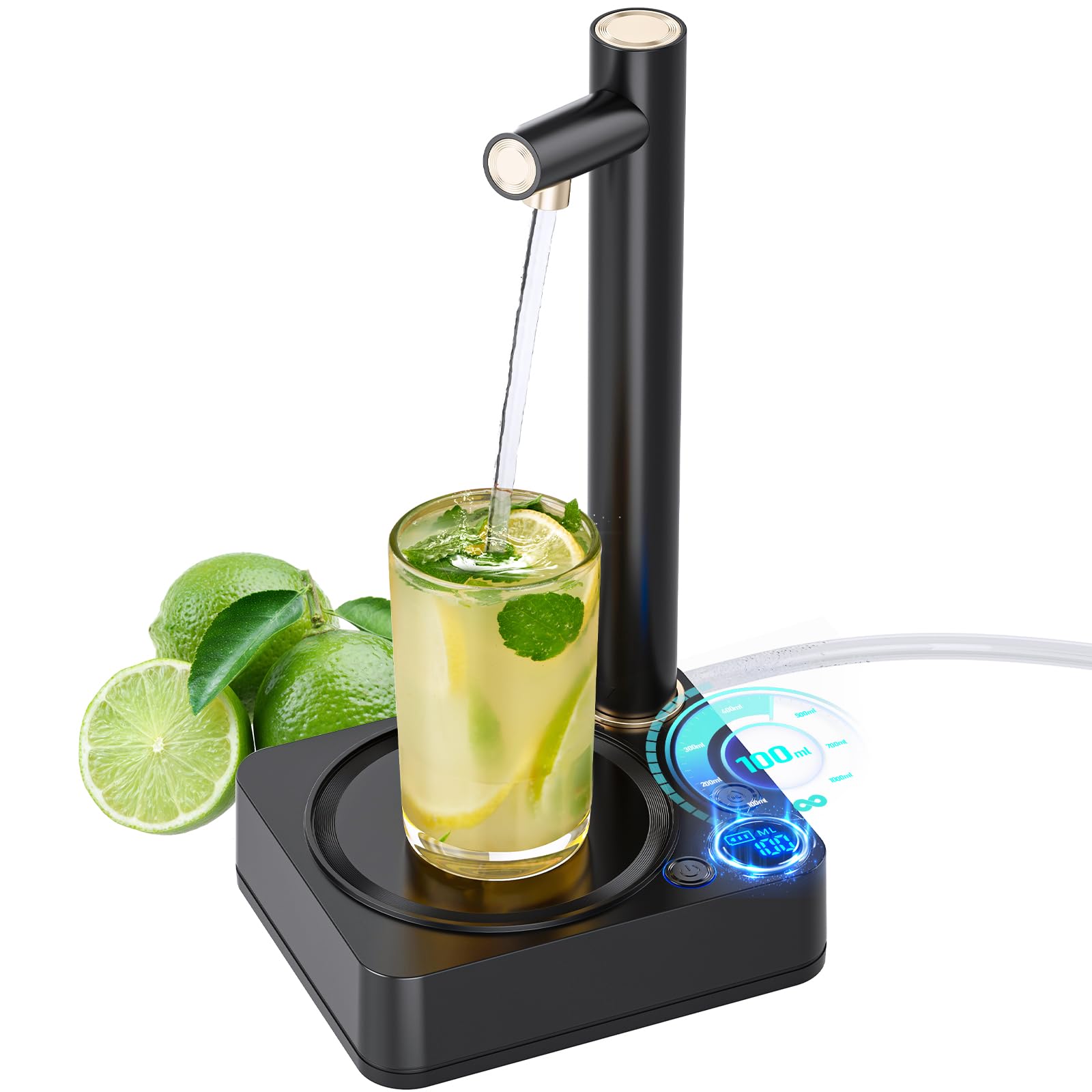 Desktop Water Dispenser Rechargeable Water Bottle Pump 5 Gallon ...